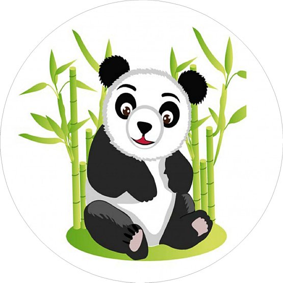 Wild Animal CIRCLE STICKER Panda - Pro Sport Stickers
