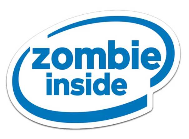 Zombie Inside Warning Zombies Biohazard Outbreak Sticker - Pro Sport ...