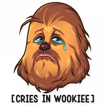chewbacca wookiee star wars sticker 11 - Pro Sport Stickers