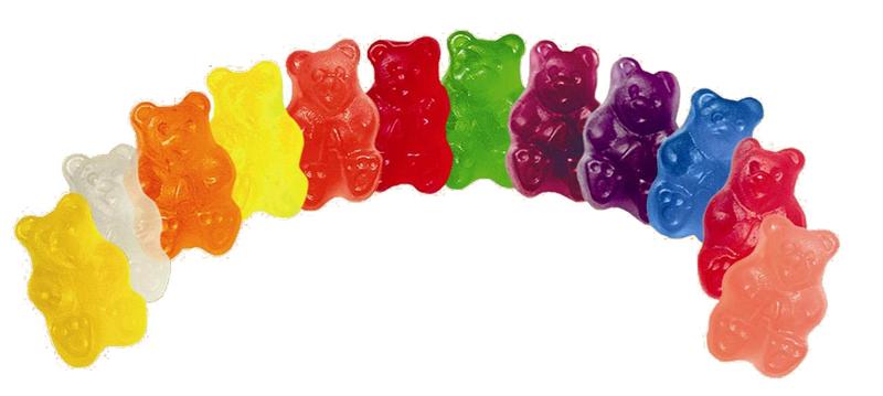 gummy bear colors sticker - Pro Sport Stickers