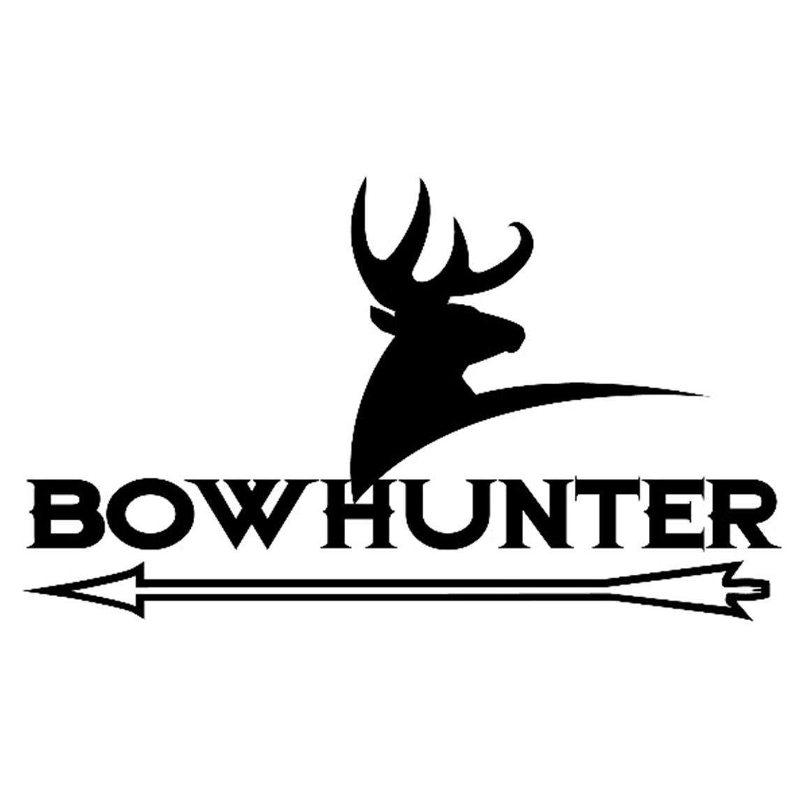 bow hunter deer hunting vinyl die cut decal - Pro Sport Stickers