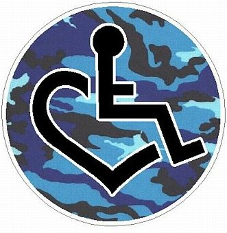 3E LOVE camo blue circular sticker - Pro Sport Stickers