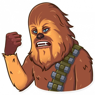 chewbacca wookiee star wars sticker 17 - Pro Sport Stickers