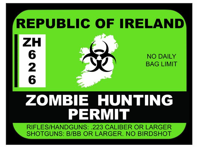 REPUBLIC-OF-IRELAND ZOMBIE - Pro Sport Stickers