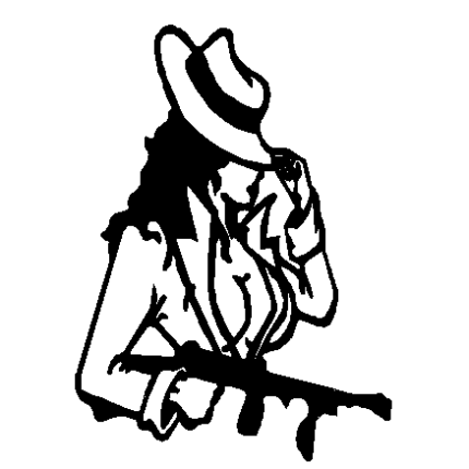 Gangsta Chick decal - 682 - Pro Sport Stickers