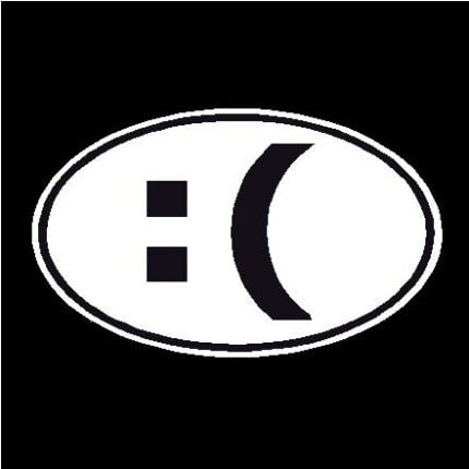 Keystroke Happy Face Oval Decal - Pro Sport Stickers