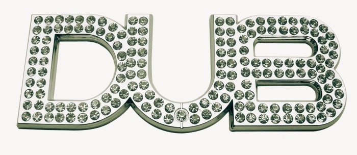 Chrome DUB Iced Out Badge - Pro Sport Stickers