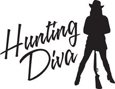 Hunting Diva Diecut Decal - Pro Sport Stickers