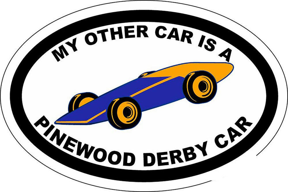 PINEWOOD DERBY OVAL BOY SCOUT STICKER - Pro Sport Stickers