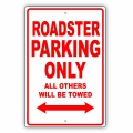 TESLA Roadster PARKING ONLY STICKER - Pro Sport Stickers
