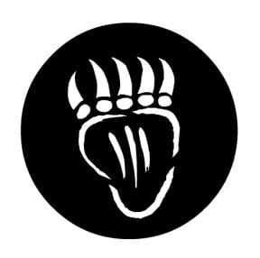 Bear Claw Symbol Circle Decal - Pro Sport Stickers