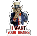 Stimpy Zombie Sticker - Pro Sport Stickers