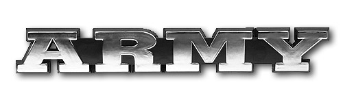 Chrome ARMY Car Emblem - Pro Sport Stickers