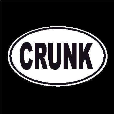 Crunk Oval Decal - Pro Sport Stickers