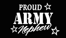 PROUD Military Stickers ARMY NEPHEW - Pro Sport Stickers