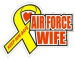 Keep Him Safe Ribbon Sticker AIR FORCE - Pro Sport Stickers