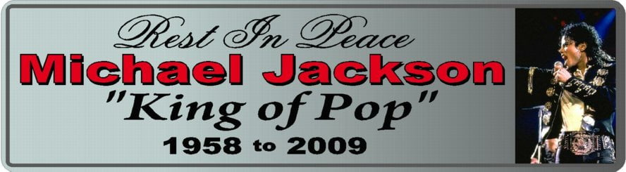 Michael Jackson Memory Sticker C - Pro Sport Stickers