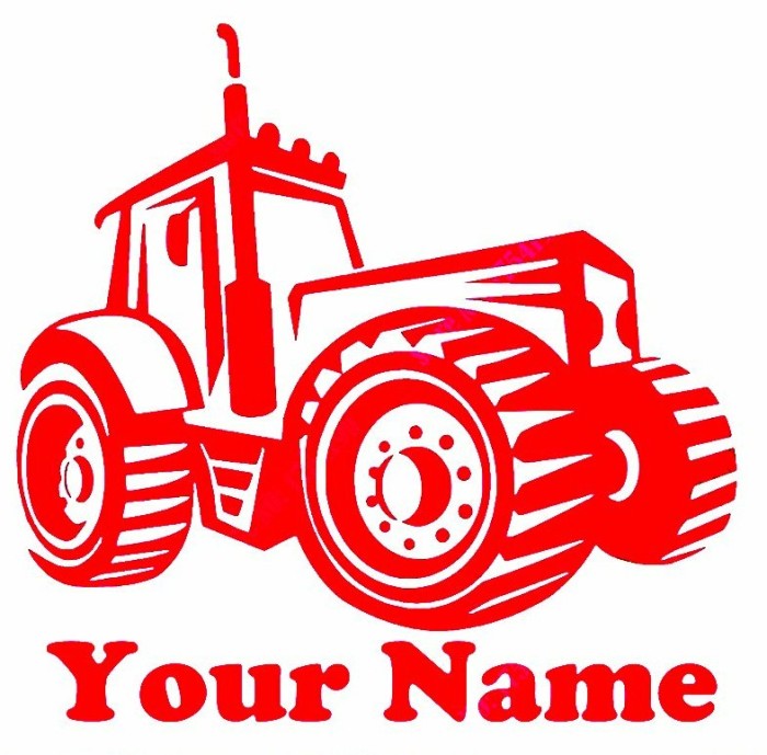 Personalized-Name-Farm-Tractor-Vinyl-Wall-Decal-Sticker - Pro Sport ...