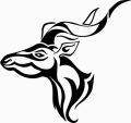 Tribal Antelope Diecut Decal - Pro Sport Stickers