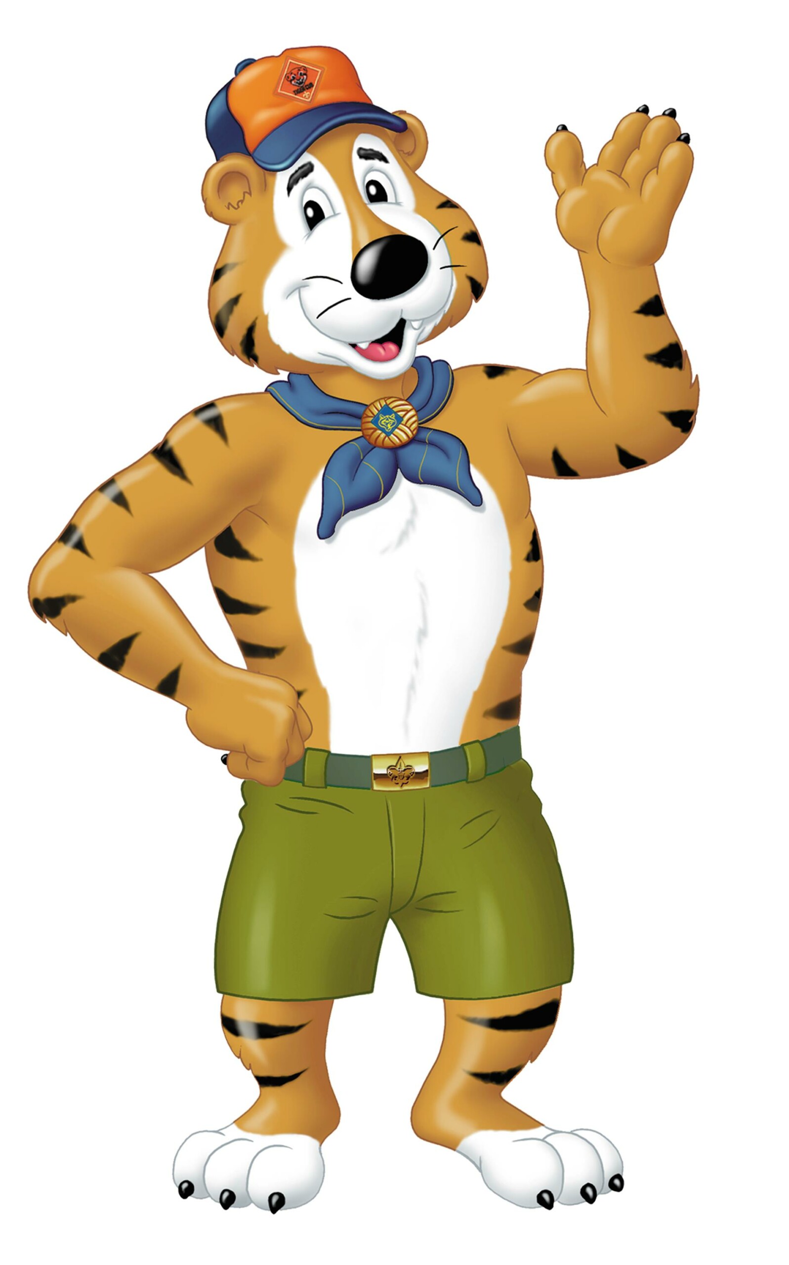 cub scout tiger character sticker - Pro Sport Stickers