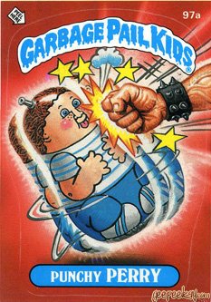 Punchy PERRY Funny Decal Name Sticker - Pro Sport Stickers