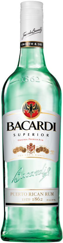 Bacardi Superior Bottle Decal - Pro Sport Stickers