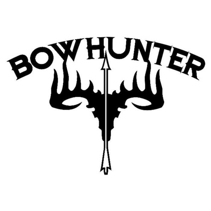 bow hunter deer vinyl die cut decal 2 – Pro Sport Stickers