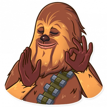 chewbacca wookiee star wars sticker 16 - Pro Sport Stickers