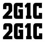 2G1C die cut decal set - Pro Sport Stickers