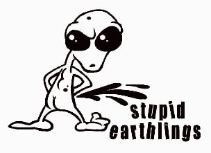 Alien PeeOn Custom Decal - Pro Sport Stickers