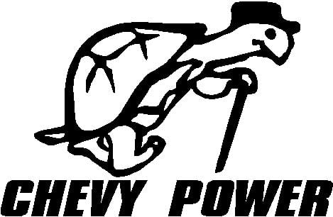 Chevy Power Turtle Decal - Pro Sport Stickers