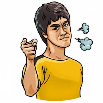 bruce dragon lee celebrity sticker_15 – Pro Sport Stickers