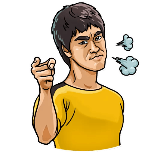Bruce Dragon Lee Celebrity Sticker15 Pro Sport Stickers