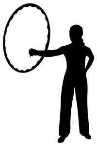 Hula Hoop Sticker 22, hooping decals, hula hoop sticker, comic book ...