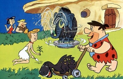 Flintstones Boomerang Color Decal Sticker - Pro Sport Stickers