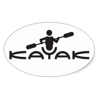 kayak_oval_boating sticker - Pro Sport Stickers
