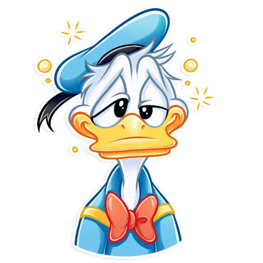 Donald Duck Sad Face