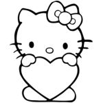 Hello K Heart Decal - Pro Sport Stickers