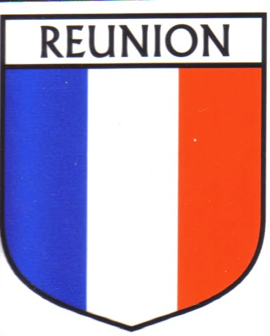 Reunion Flag Crest Decal Sticker - Pro Sport Stickers