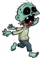 illustration of cartoon zombie face