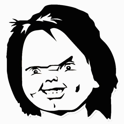 CHUCKY DECAL - Pro Sport Stickers