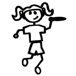 Female Stick Figure Running