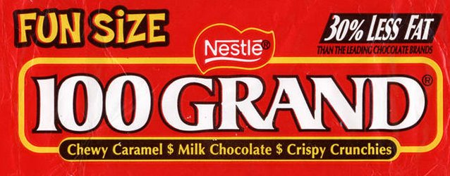 100 Grand Candy Bar Sticker - Pro Sport Stickers