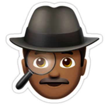 man detective medium emoji - Pro Sport Stickers