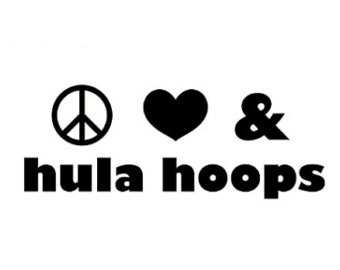Hula Hoops Sticker 34, hooping decals, hula hoop sticker, comic book ...