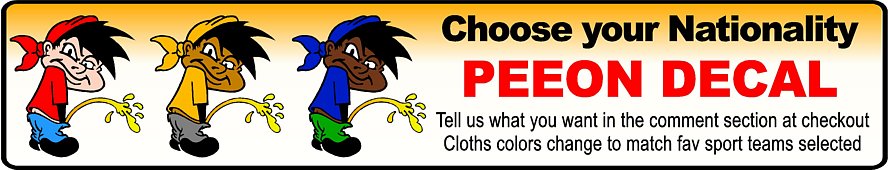 Custom Rapper Peeon Decal 2 - Pro Sport Stickers